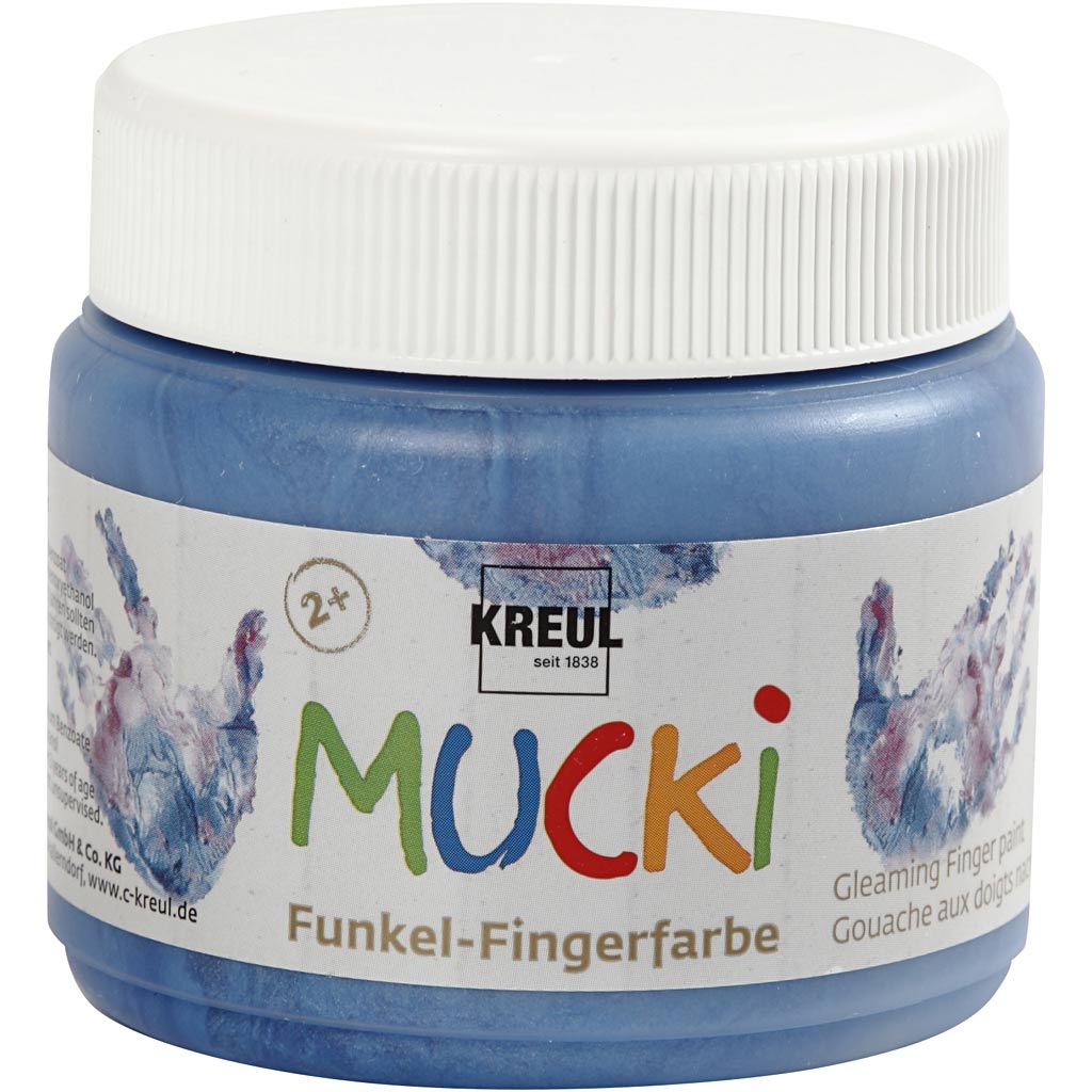 Finger Paint metallic blue | 150 ml | 1 tub
